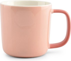 Růžový hrnek z kostního porcelánu 370 ml Mae – ONA
