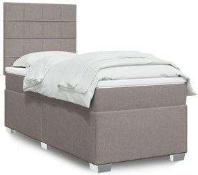 Box spring postel s matrací taupe 90x190 cm textil 3290347