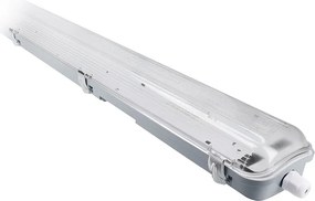 Solight stropní osvětlení prachotěsné, G13, pro 2x 150cm LED trubice, IP65, 160cm