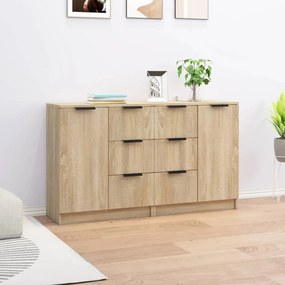 Příborníky 2 ks dub sonoma 60 x 30 x 70 cm kompozitní dřevo 3115790