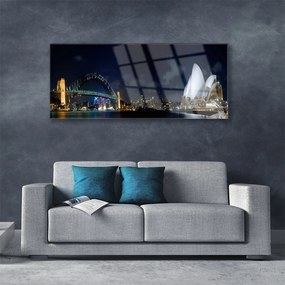 akrylový obraz Sydney Most Architektura 125x50 cm