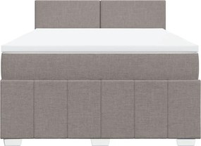 Box spring postel s matrací taupe 140x200 cm textil 3289388
