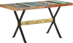 Jídelní stůl 140 x 70 x 76 cm masivní recyklované dřevo 321607