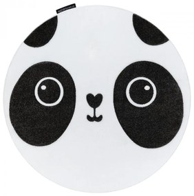 Dywany Łuszczów Dětský kusový koberec Petit Panda white kruh ROZMĚR: 160x160 (průměr) kruh