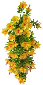 Umělá květina Ibišek oranžová, 40 cm