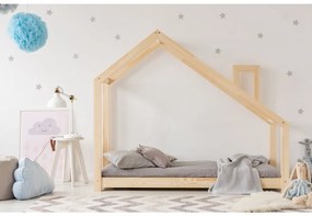 Adeko Dětská postel domeček Mila DMS Velikost postele: 140x90 cm Barva: dekor přírodní dřevo přírodní