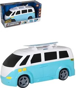 TEAMSTERZ Auto karavan modro-bílý 35 cm / Karavan / Na baterie / Světl