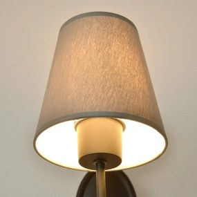 Nástěnná lampa MALBO 1xE27/15W/230V šedá/černá