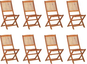 9dílný zahradní jídelní set 180x90x75 cm masivní akáciové dřevo 3086973
