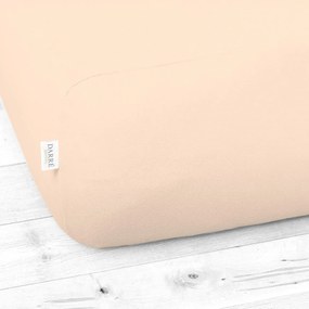 Jersey prostěradlo - new collection krémově růžové na výšku matrace do 30 cm Velikost: 160 x 200