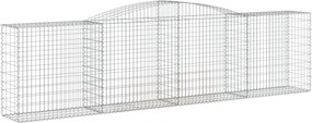 Klenuté gabionové koše 20ks 400x50x100/120cm pozinkované železo 3147006