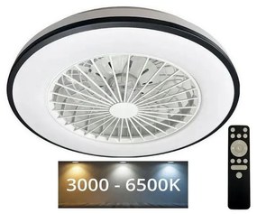 NEDES LED Stropní svítidlo s ventilátorem OPAL LED/48W/230V + dálkové ovládání ND3669