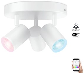WiZ WiZ - LED RGBW Stmívatelné bodové svítidlo IMAGEO 3xGU10/4,9W/230V bílá Wi-Fi WI0068