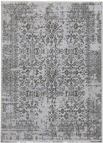 Diamond Carpets India, Ručně vázaný kusový koberec Diamond DC-JK 1 silver/black, 305x425, šedá, chodba / předsíň