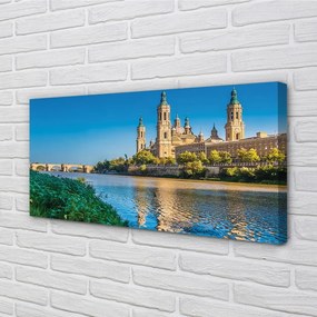 Obrazy na plátně Španělsko Katedrála řeky 125x50 cm
