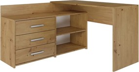 FALCO Psací stůl s komodou Dado dub artisan