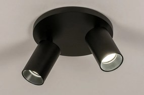 Stropní svítidlo do kuchyně Average Spot Black 2 Round