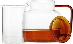 Jantarová skleněná konvice na čaj 950 ml Liv – ONA