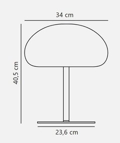 Černá přenosná stolní LED lampa Sponge 34 6,8W 40,5cm  - Nordlux