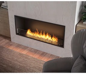 InFire - Vestavěný BIO krb 49,4x124,4 cm 6kW černá