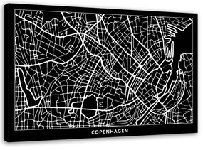 Gario Obraz na plátně Plán města Kodaň Rozměry: 60 x 40 cm