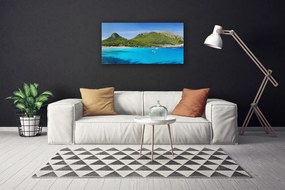 Obraz na plátně Hory Moře Krajina 125x50 cm