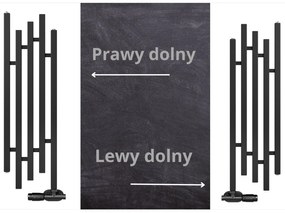 Regnis PORK, topné těleso 320x1400mm s jednootvorovým pravým dolním připojením 50mm, 710W, bílá matná, PORK140/30/PD50/WHITE/RAL9016