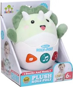 WIKY Plyšový houpací dinosaurus Roly Poly / Houpací hračka / Světlo a