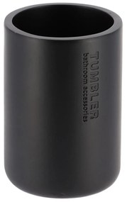 Koupelnový pohár Loudis, černá, 350 ml