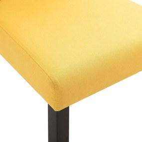 Petromila Jídelní židle 2 ks žluté textil