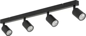 TK Lighting Top černá / Bodové svítidlo / 4x GU10 / max. 10W
