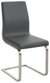 Bhm germany Jídelní židle Belfort, syntetická kůže, šedá