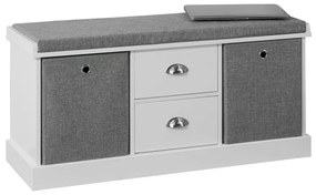 Sobuy FSR66-HG Lavice na sedadlo Komoda na boty 100x50x35cm