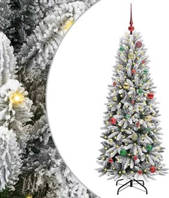Umělý vánoční stromeček Bílá 150 cm PVC, plast, ocel a PE 3396041
