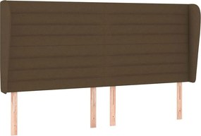 Box spring postel s matrací tmavě hnědá 180x200 cm textil 3128064