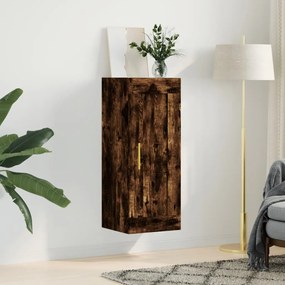 vidaXL Nástěnná skříňka 34,5 x 34 x 90 cm kompozitní dřevo [830489] Barva: kouřový dub