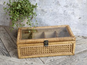 Ratanový box s bambusovým výpletem Francesca French - 36*21*13cm