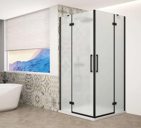 Gelco Trinity - Sprchový kout 100x90 cm, matné sklo/černá GT2290-10M-B