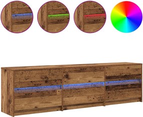TV jednotky 180 x 34 x 50 cm Staré dřevo Kompozitní dřevo 3385628