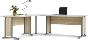 FALCO Rohový psací stůl Office 80400/72 dub sonoma/silver grey