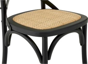 Černá jídelní židle z dubového dřeva Lyon – Premier Housewares