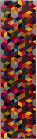 Flair Rugs, Běhoun Spectrum Dynamic Multi, 66x230, vícebarevná, chodba / předsíň