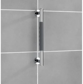 WENKO 23284100-Madlo SECURA 40,5x9 cm nerez/antracit/lesk. chrom