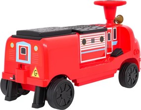 Elektrické autíčko lokomotiva červené