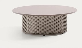 Kovový kulatý zahradní konferenční stolek ø 99 cm Sedalis – Kave Home