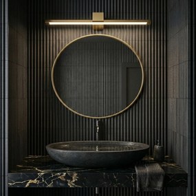 Toolight Toolight, LED koupelnové nástěnné svítidlo 60cm, 12W, 1500lm, SWE044-1W, zlatá lesklá, OSW-20144
