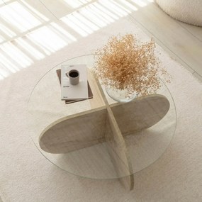 Konferenční stolek Bubble Travertine