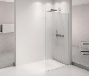 Polysan Architex - Sprchová stěna 146,2x210 cm, Antidrop, sklo Flute/chrom AXC150FL