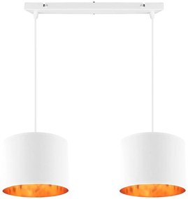 Závěsné svítidlo SHADE, 2x textilní stínítko (mix 4 barev), (výběr ze 3 barev konstrukce), G