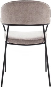 Béžová jídelní židle s područkami Kindersley – Unique Furniture